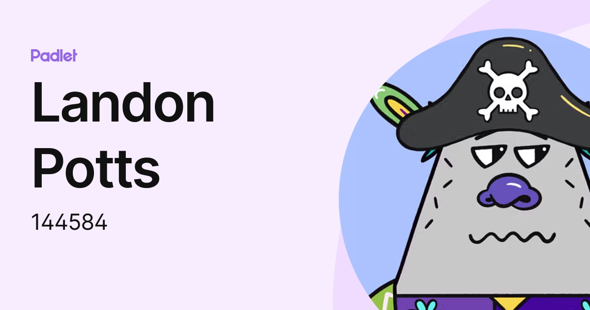 Landon Potts (144584) profile | Padlet