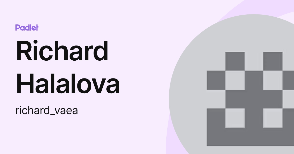 Richard Halalova (richard_vaea) profile | Padlet