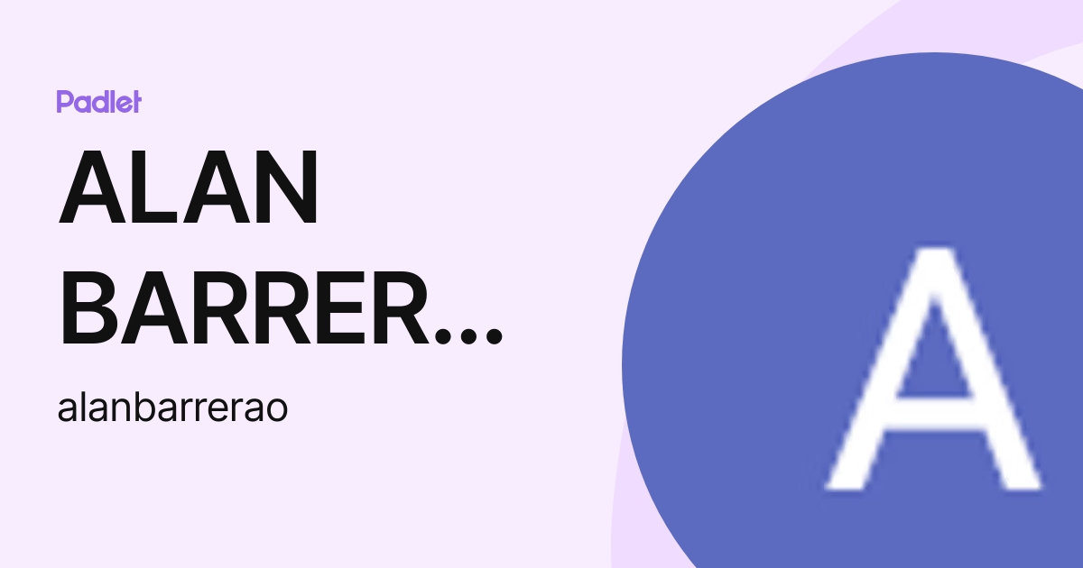 ALAN BARRERA OSSA (alanbarrerao) profile | Padlet
