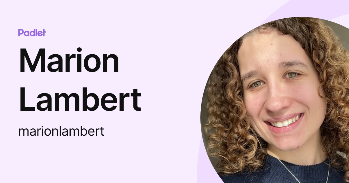 Marion Lambert (marionlambert) profile | Padlet