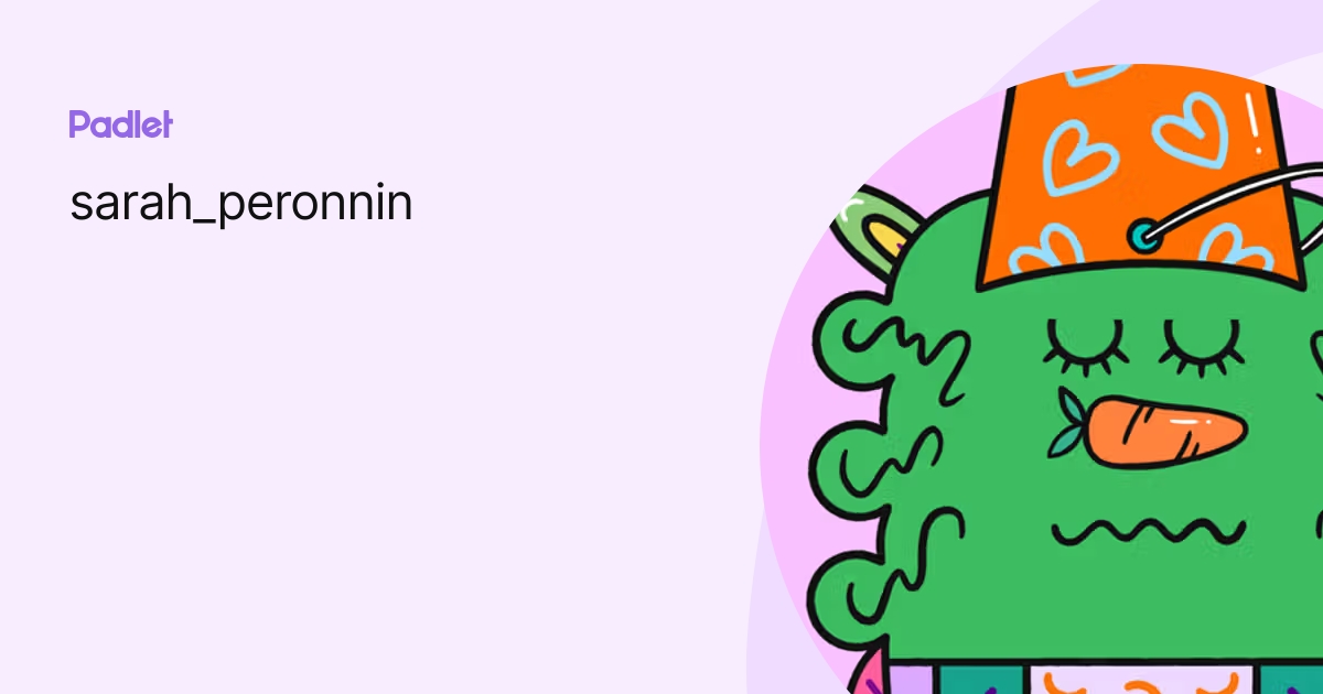 sarah_peronnin profile | Padlet