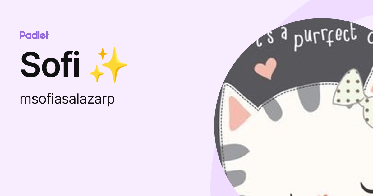 Sofi (msofiasalazarp) profile | Padlet