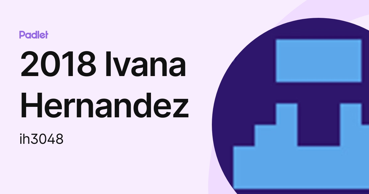 2018 Ivana Hernandez (ih3048) profile | Padlet
