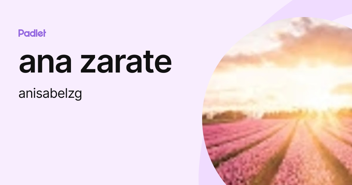 ana zarate (anisabelzg) profile | Padlet