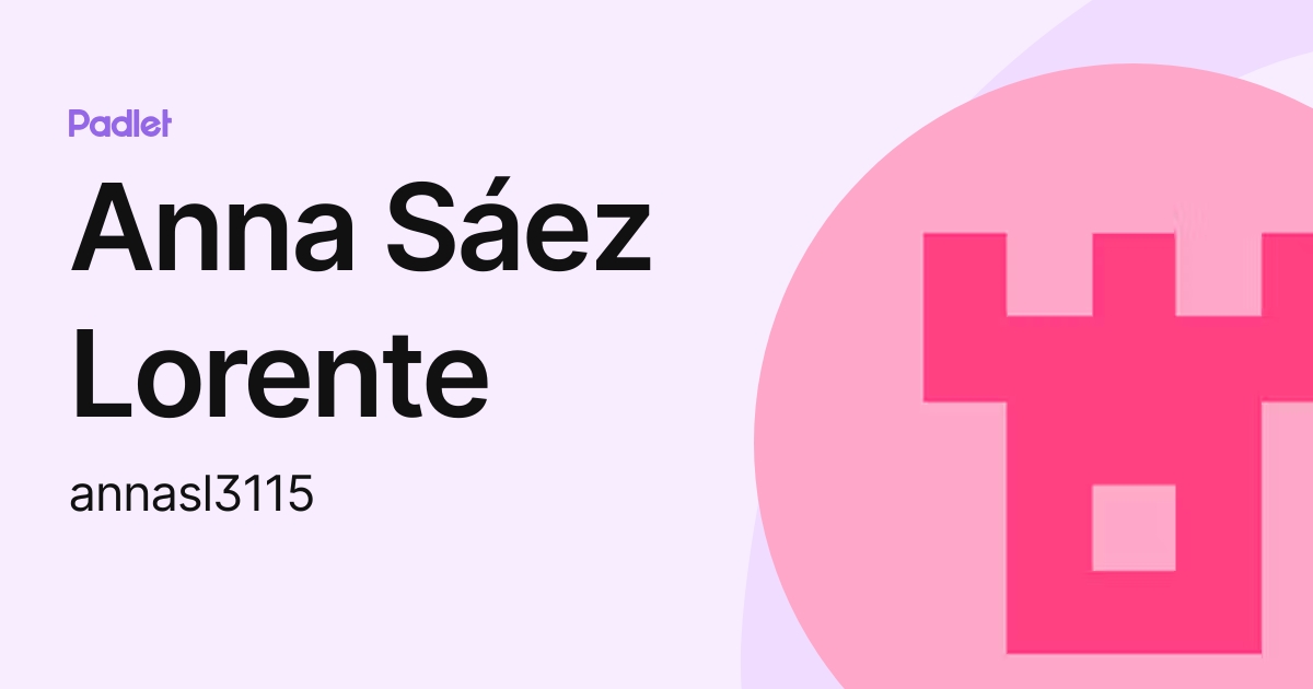 Anna Sáez Lorente (annasl3115) profile | Padlet
