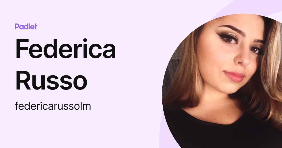 Federica Russo (federicarussolm) profile | Padlet