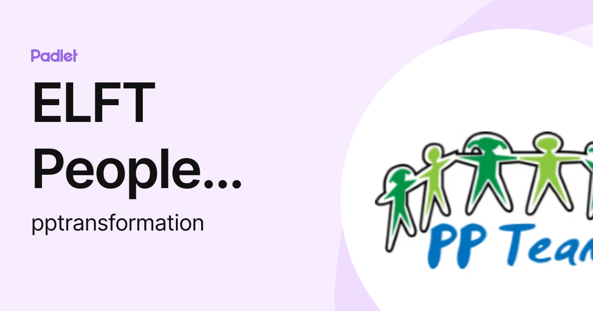 ELFT People Participation (E London Transformation) (pptransformation ...