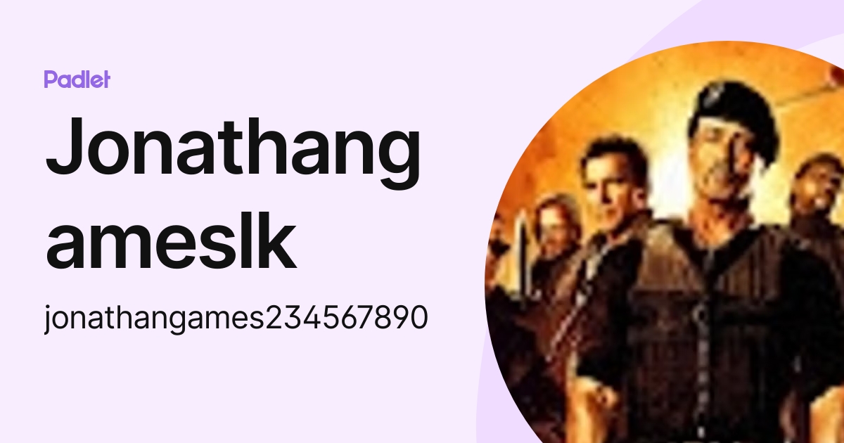 Jonathangameslk (jonathangames234567890) profile | Padlet