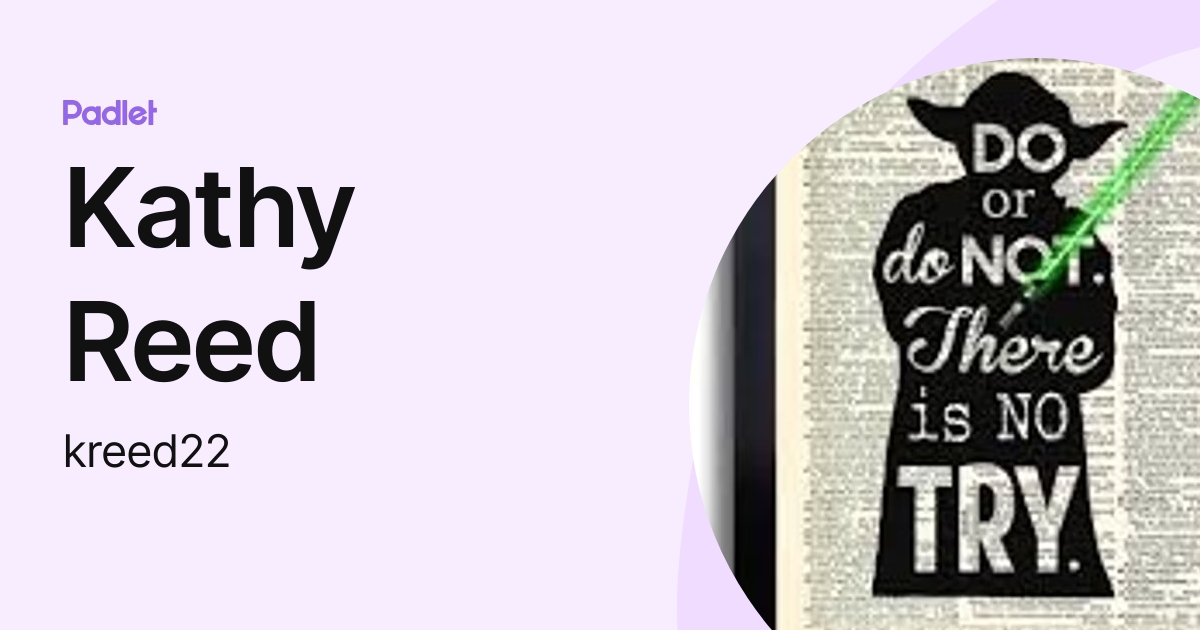 Kathy Reed (kreed22) profile | Padlet