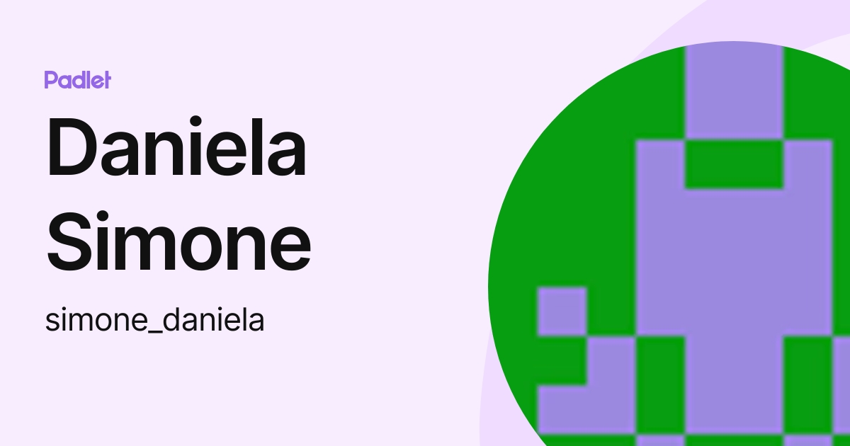 Daniela Simone (simone_daniela) profile | Padlet