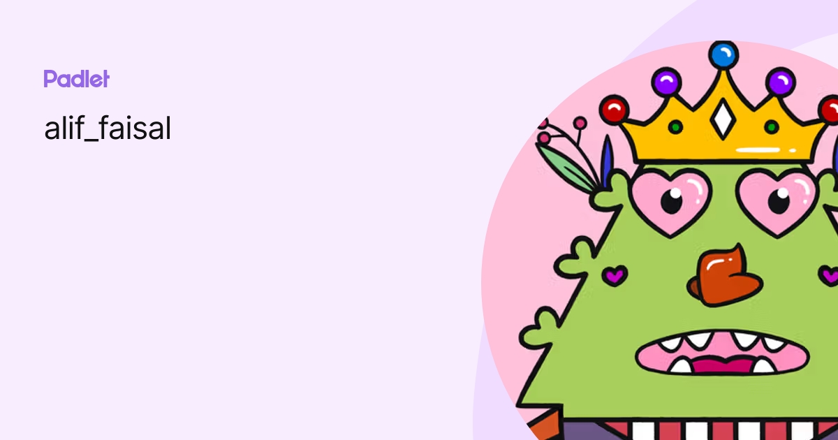 alif_faisal profile | Padlet