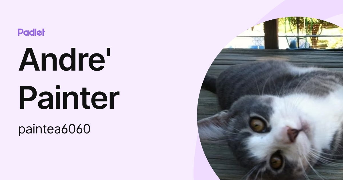 Andre' Painter (paintea6060) profile | Padlet