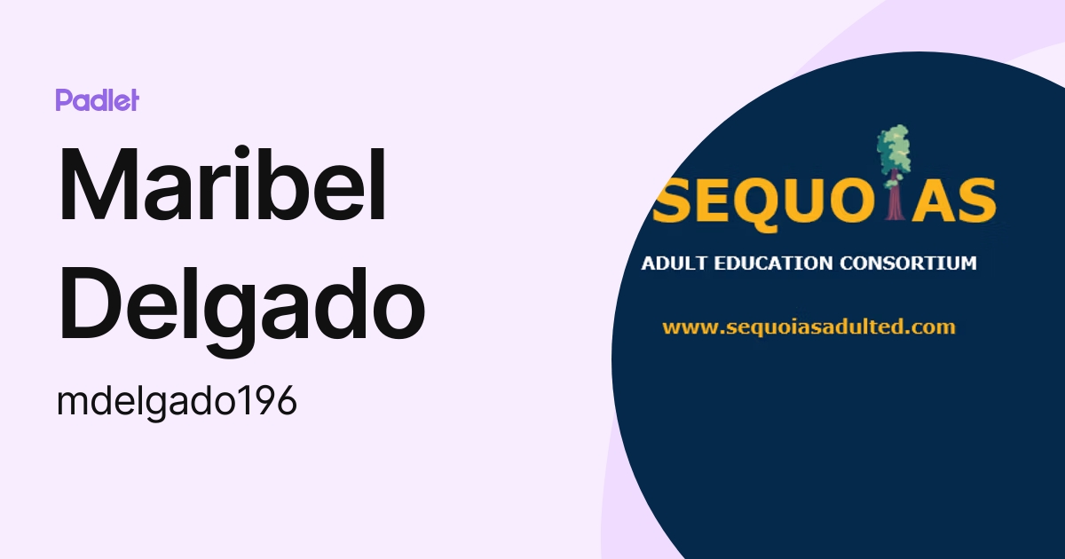 Maribel Delgado (mdelgado196) profile | Padlet
