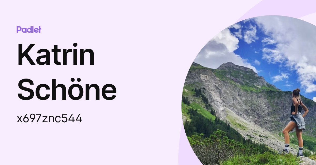 Katrin Schöne (x697znc544) profile | Padlet