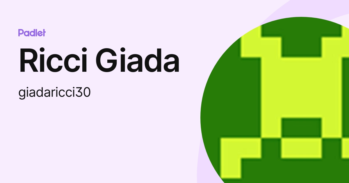 Ricci Giada (giadaricci30) profile | Padlet