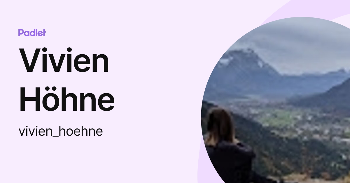 Vivien Höhne (vivien_hoehne) profile | Padlet