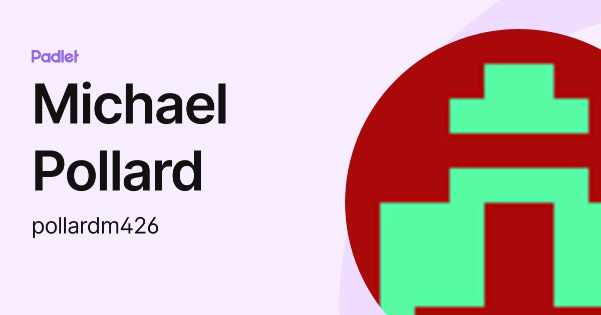 Michael Pollard (pollardm426) profile | Padlet