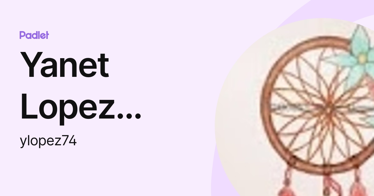 Yanet Lopez Mena (ylopez74) profile | Padlet