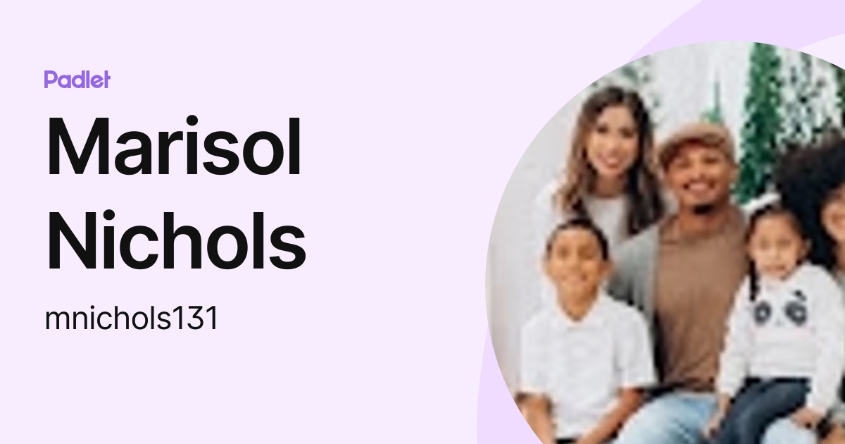 Marisol Nichols (mnichols131) profile | Padlet