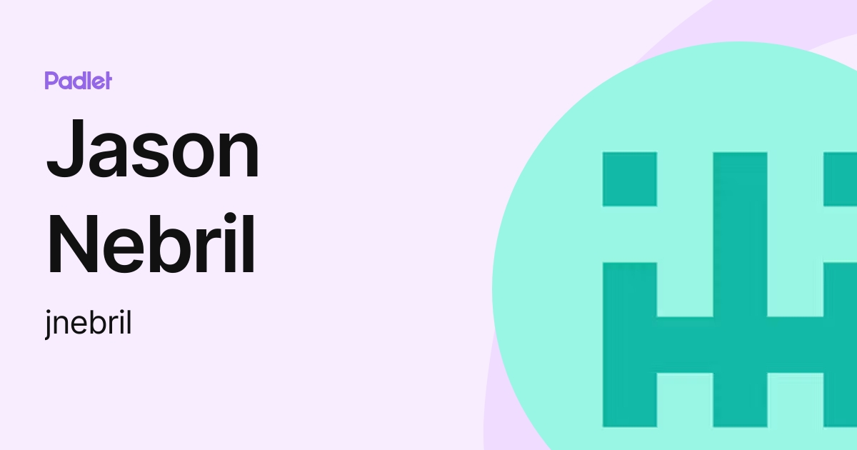 Jason Nebril (jnebril) profile | Padlet