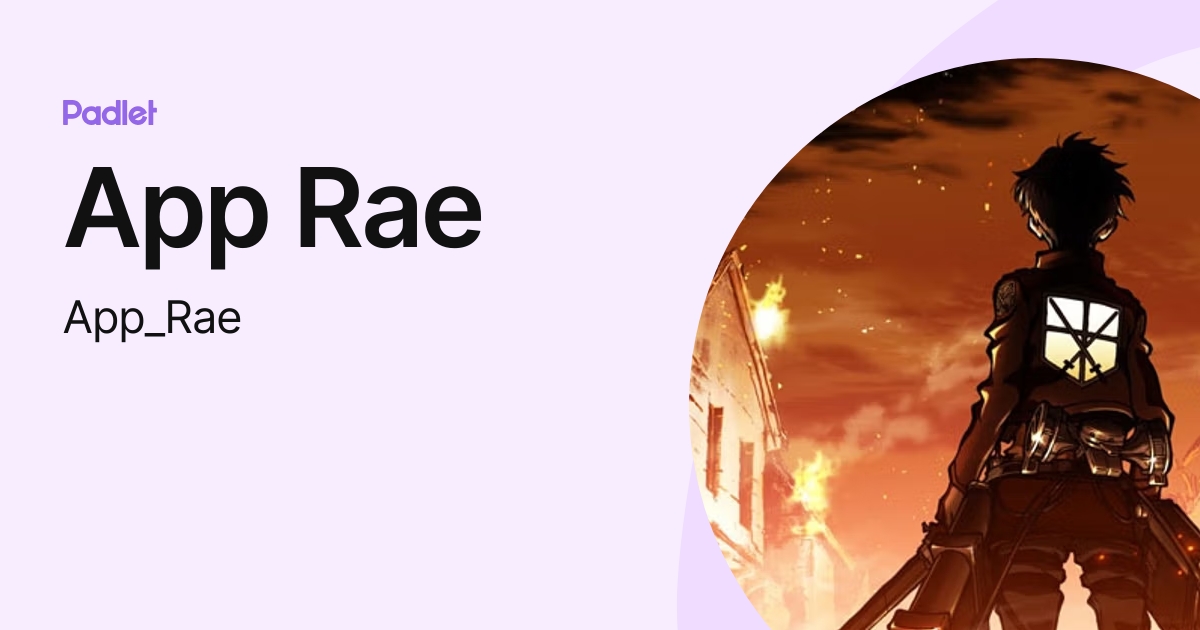 App Rae (App_Rae) profile | Padlet