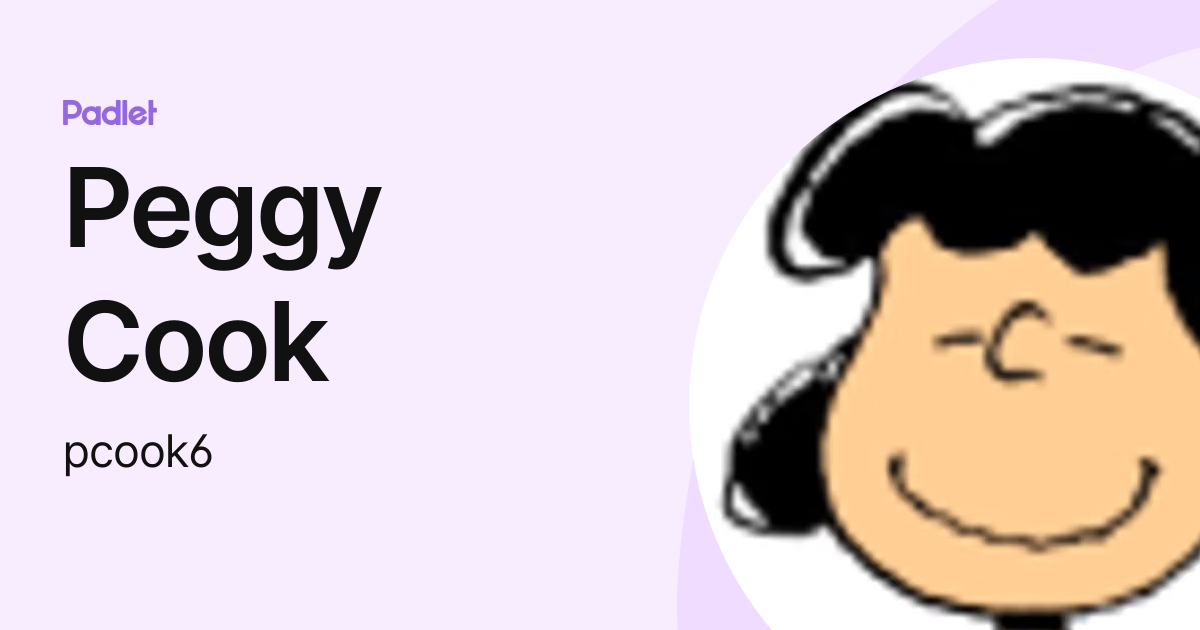 Peggy Cook (pcook6) profile | Padlet