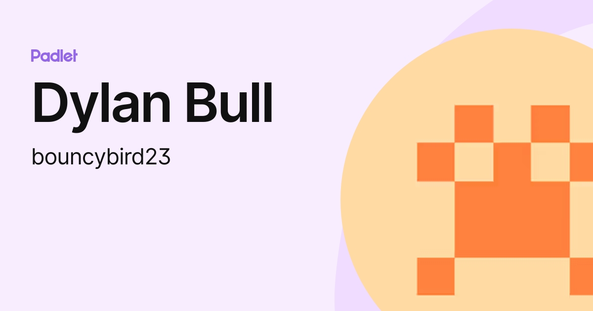 Dylan Bull (bouncybird23) profile | Padlet