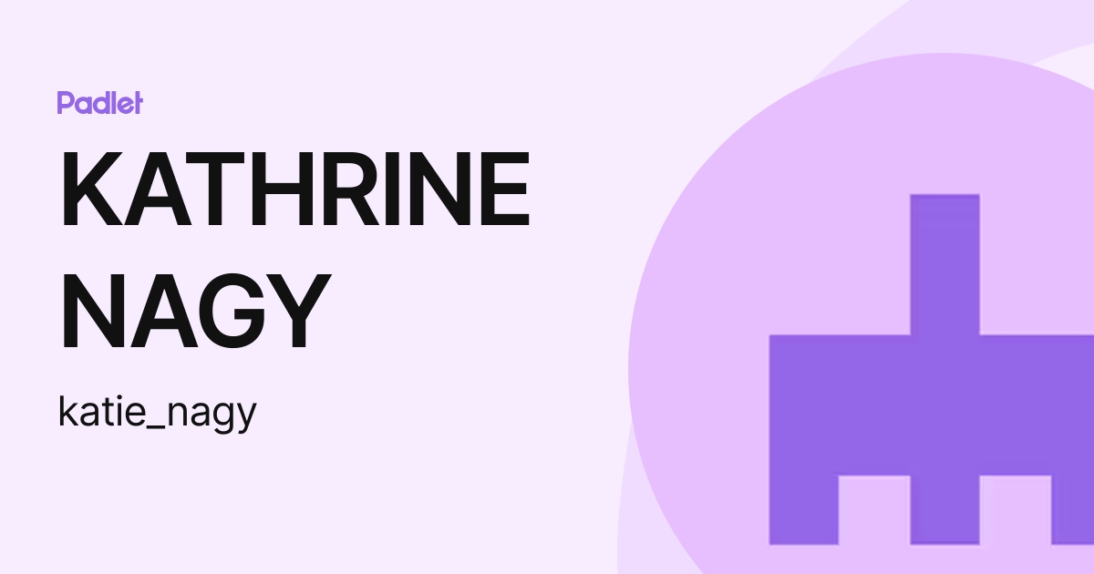 KATHRINE NAGY (katie_nagy) profile | Padlet