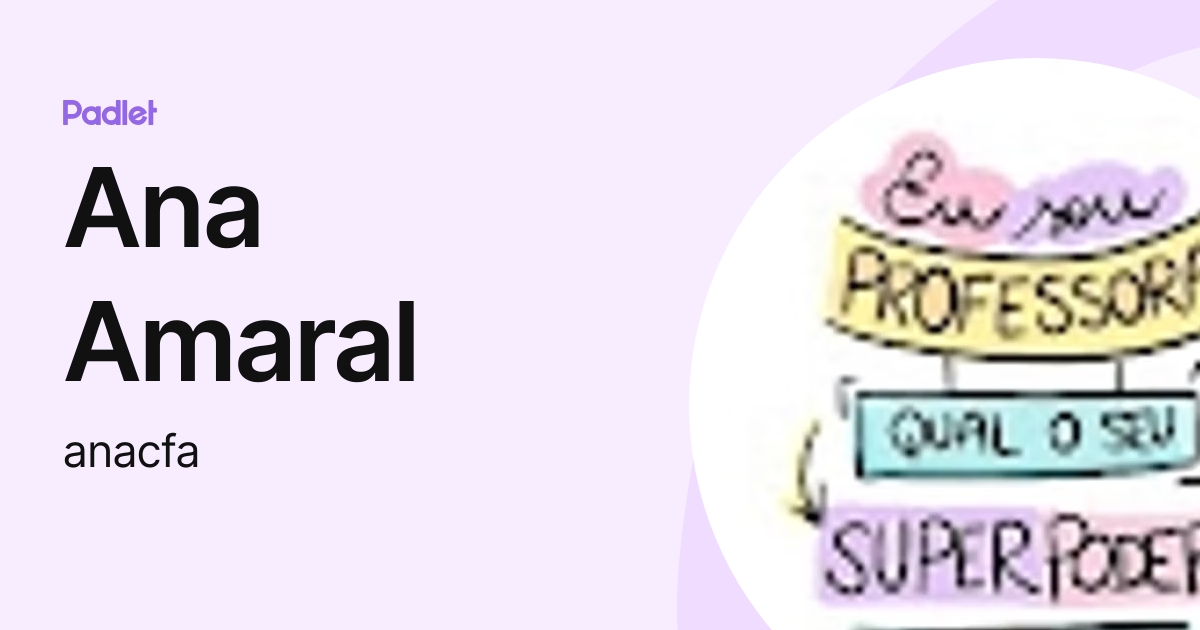 Ana Amaral (anacfa) profile | Padlet