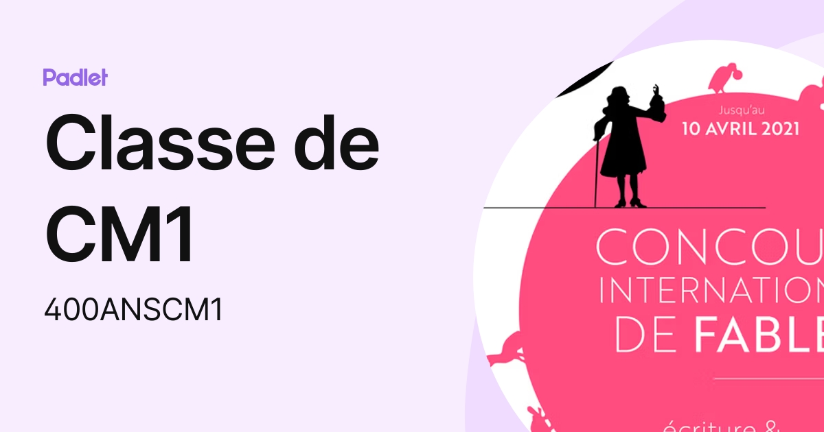 Classe De Cm1 400anscm1 Profile Padlet