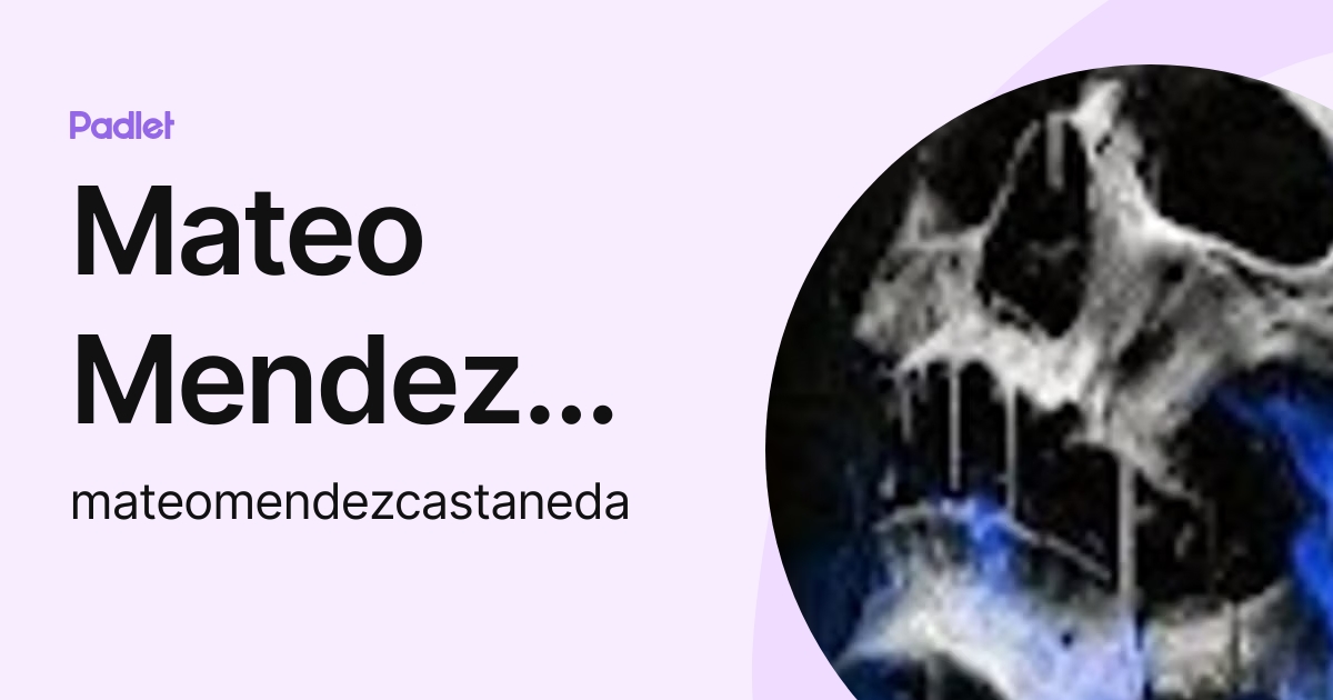Mateo Mendez Castañeda (mateomendezcastaneda) profile | Padlet