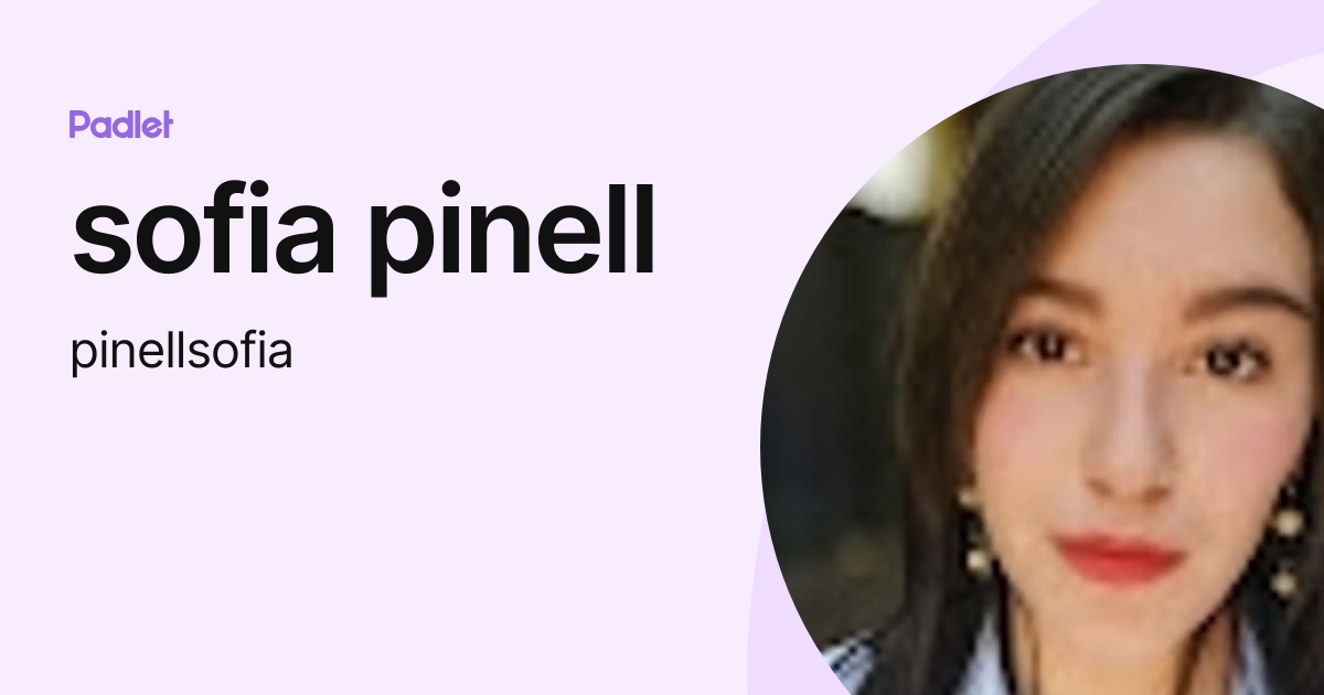 sofia pinell (pinellsofia) profile | Padlet