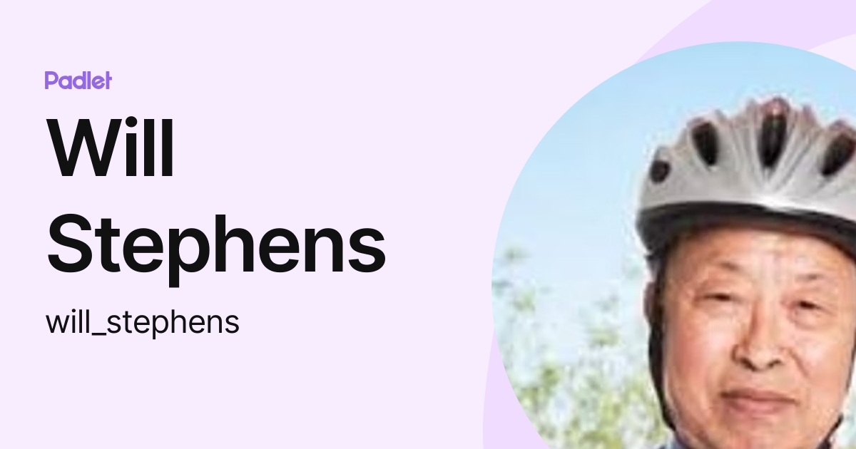 Will Stephens (will_stephens) profile | Padlet