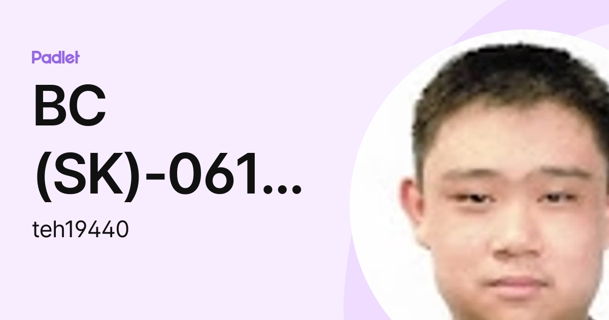 BC (SK)-0619 Teh Seong Phin (teh19440) profile | Padlet
