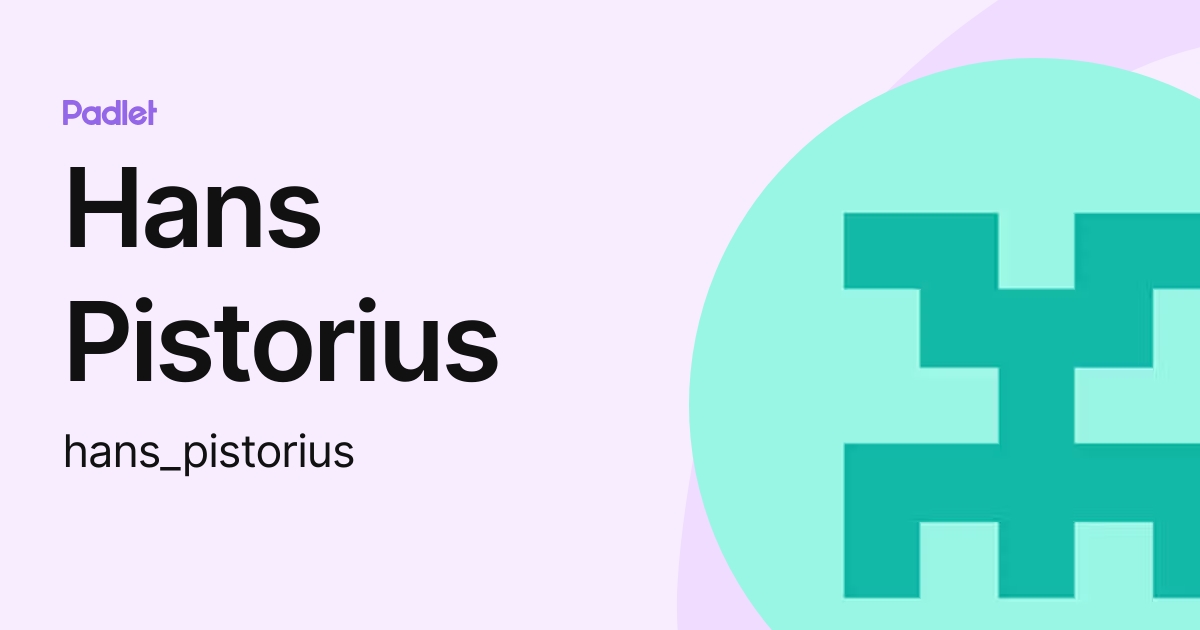 Hans Pistorius (hans_pistorius) profile | Padlet