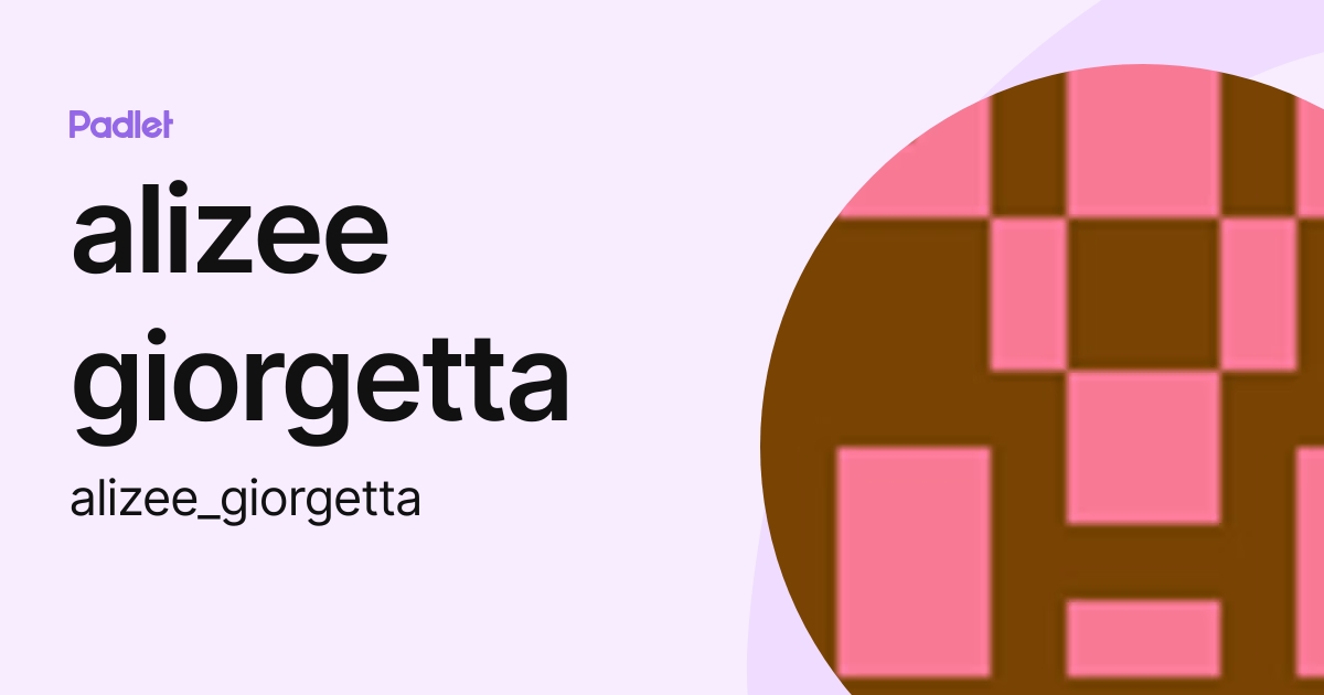 alizee giorgetta (alizee_giorgetta) profile | Padlet