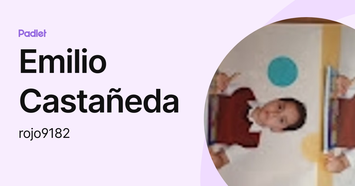 Emilio Castañeda (rojo9182) profile | Padlet