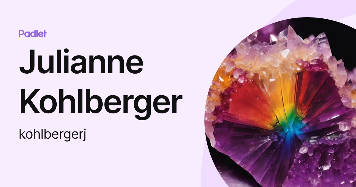 Julianne Kohlberger (kohlbergerj) profile | Padlet