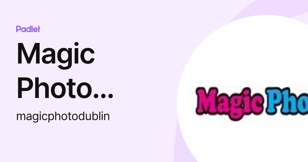 Magic Photo Gifts Magicphotodublin Profile Padlet