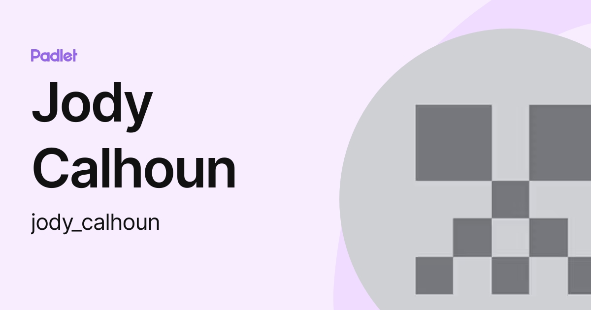 Jody Calhoun (jody_calhoun) profile | Padlet