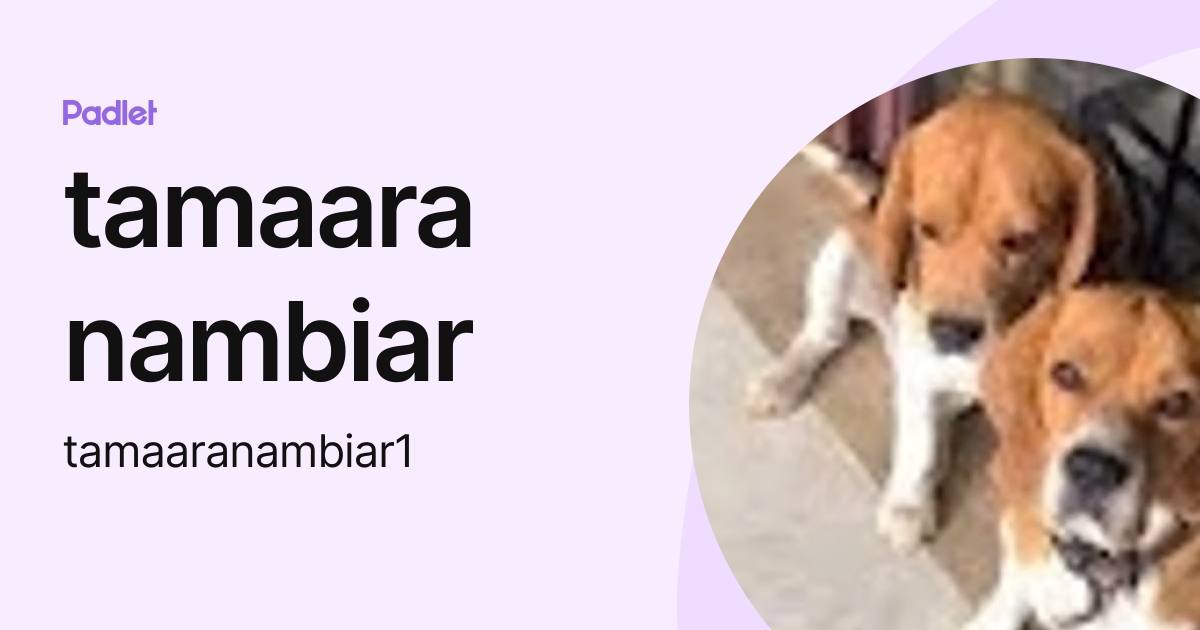 tamaara nambiar (tamaaranambiar1) profile | Padlet