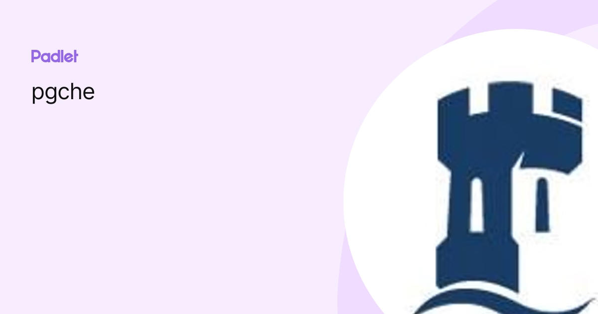 pgche profile | Padlet