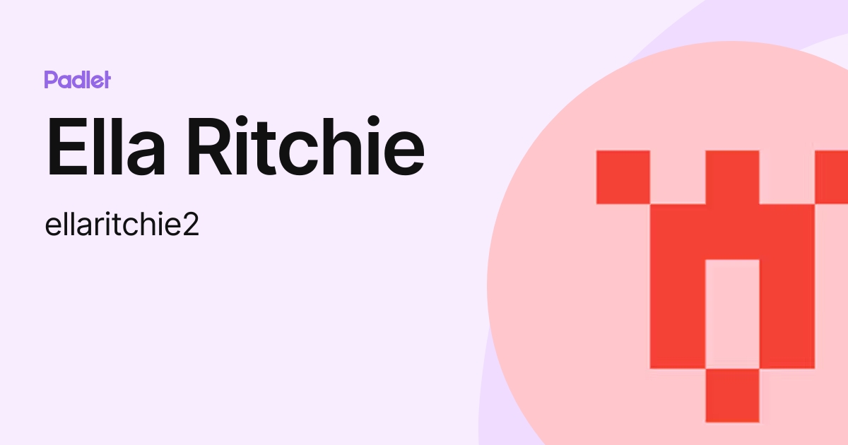 Ella Ritchie Ellaritchie2 Profile Padlet