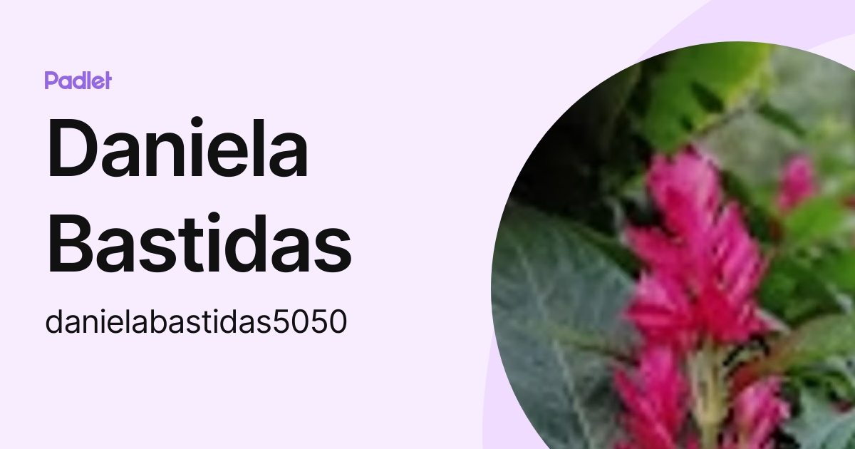 Daniela Bastidas (danielabastidas5050) profile | Padlet