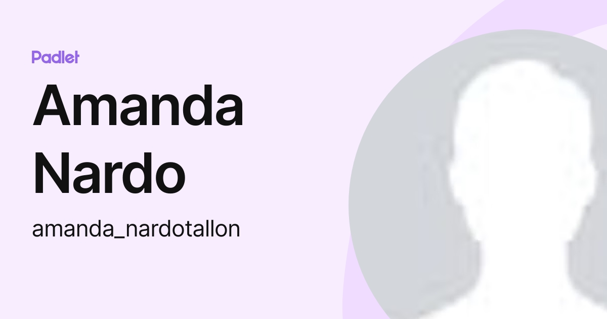 Amanda Nardo (amanda_nardotallon) profile | Padlet