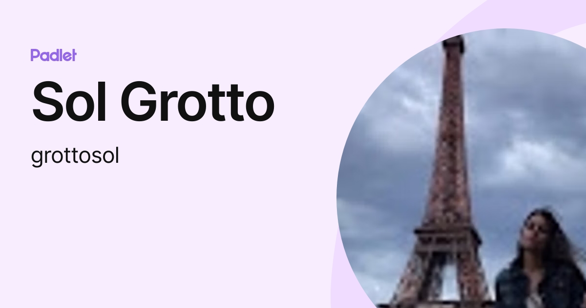 Sol Grotto (grottosol) profile | Padlet