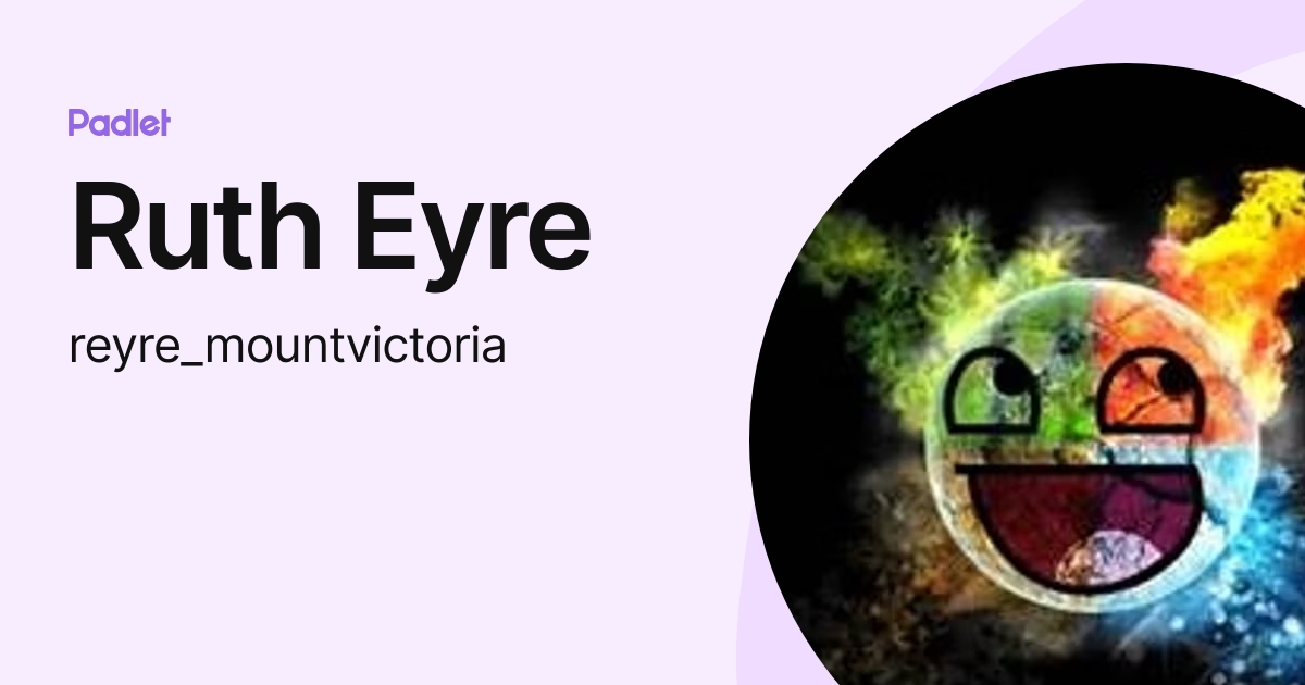 Ruth Eyre (reyre_mountvictoria) profile | Padlet