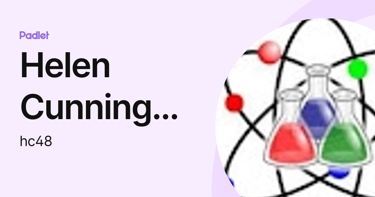 Helen Cunningham (hc48) profile | Padlet