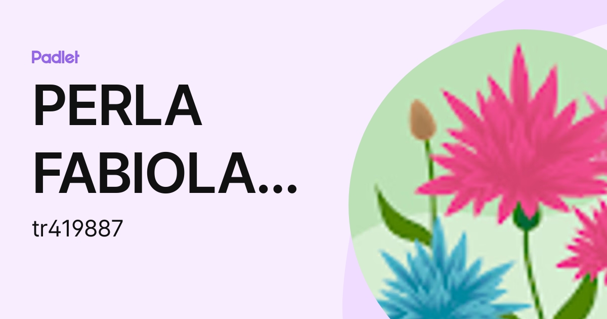 PERLA FABIOLA TREJO TREJO (tr419887) profile | Padlet