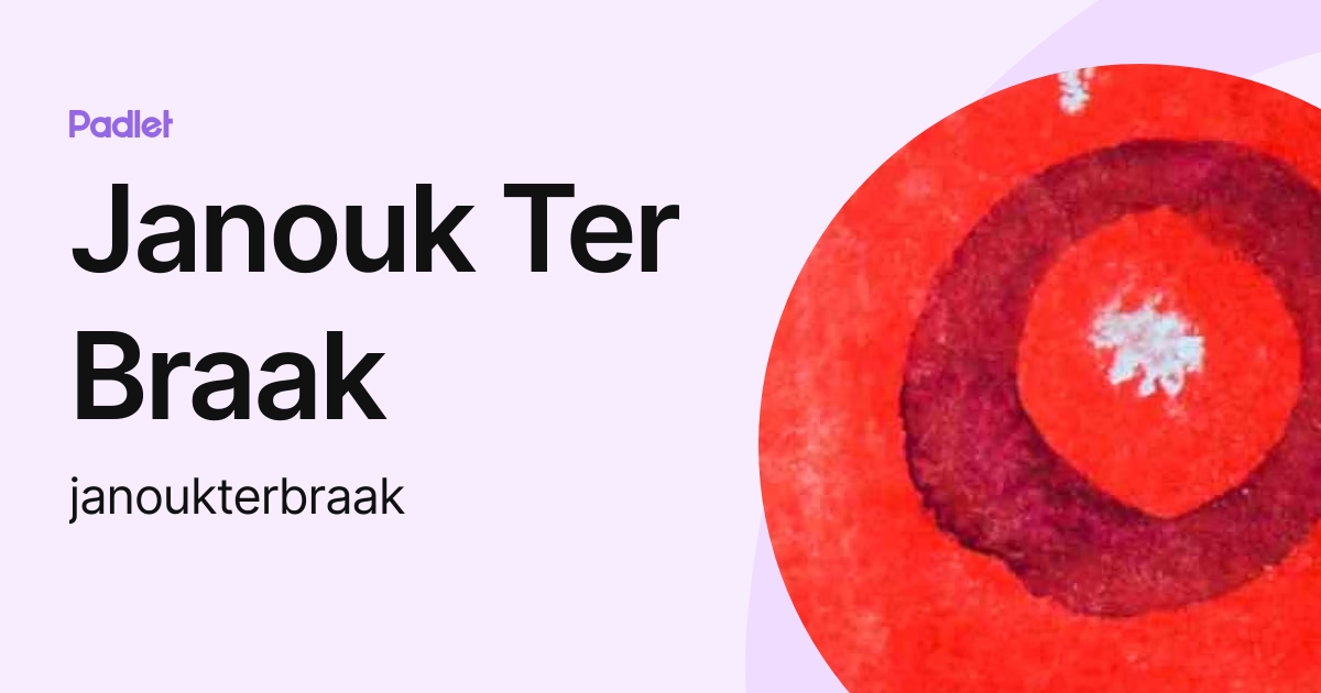 Janouk Ter Braak (janoukterbraak) profile | Padlet